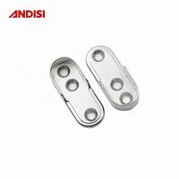 China Zinc Alloy Oval Closet Rod Bracket Clothes Hanging Rail Support 16mm Tube Holder for sale