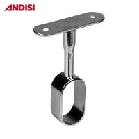 China Zinc Alloy Center Closet Rod Bracket for Wardrobe Support Tube Holder Nickel Chrome Plated for sale