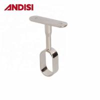 China Zinc Alloy Center Closet Rod Bracket for Wardrobe Support Tube Holder Nickel Chrome Plated for sale