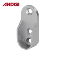 China Zinc Alloy Oval Wardrobe Tube Support Bracket for Closet Rod Hanging Rail HA01 for sale