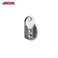 China Zinc Alloy Oval Wardrobe Tube Support Bracket for Closet Rod Hanging Rail HA01 for sale