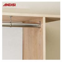 China Zinc Alloy Oval Wardrobe Tube Support Bracket for Closet Rod Hanging Rail HA01 for sale