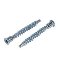 China Furniture Confirmat Screw 7x50 6.4x50 M7 M6.4 M5 Thread Type Zinc Nickel Plated for sale