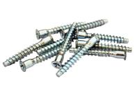China Furniture Confirmat Screw 7x50 6.4x50 M7 M6.4 M5 Thread Type Zinc Nickel Plated for sale