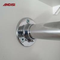 China Steel Wardrobe Tube Holder for Closet Rod Support Clothes Hanging Rail 25mm for sale