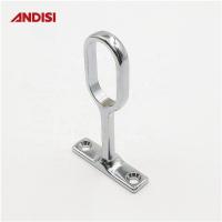 China Zinc Alloy Oval Wardrobe Hanging Rod Support Set 2000mm Chrome Plated Steel Tube for sale