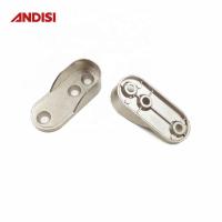 China 44mm Zinc Alloy Clothes Rail Holder Oval Tube Support for Wardrobe Rail Fitting for sale