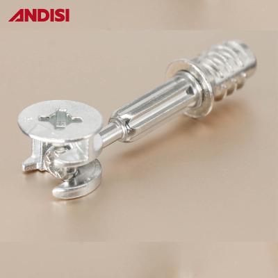 China 15/16mm Board Furniture Cam Lock Fastener Screws Mini Fix Eccentric Cam Zinc Alloy for sale