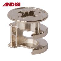 China 15/16mm Board Furniture Cam Lock Fastener Screws Mini Fix Eccentric Cam Zinc Alloy for sale