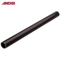 China Steel Wardrobe Hanger Rod Matt Black 19mm Round Clothes Hanging Rail 1.5M for sale