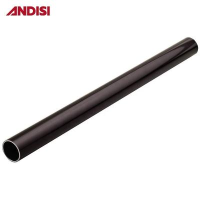 China Steel Wardrobe Hanger Rod Matt Black 19mm Round Clothes Hanging Rail 1.5M for sale
