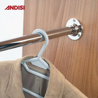 China Steel Wardrobe Tube 19mm Matt Black Closet Rod Clothes Hanging Rail 1.5m for sale