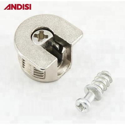 China Zinc Alloy Furniture Connector Cast Zink Dowel Pin Screw and Cam Lock Disc GA20A GA53 for sale