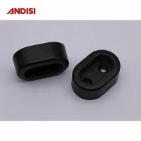 China Zinc Alloy Oval Wardrobe Tube Support Closet Rod Holder Chrome 30x15mm for sale
