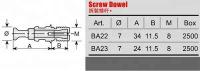 China Steel Plastic Furniture Connecting Screw Bolts Mini Fix M8 M10 Black Zinc Plated for sale