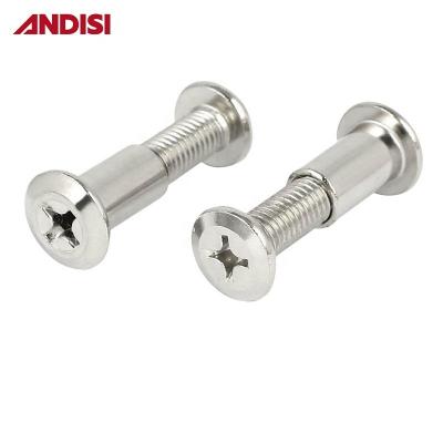 China Steel Furniture Cabinet Connecting Joint Bolt Slotted Combination Screw 27-45mm Length CA38A for sale