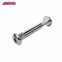 China Steel Furniture Cabinet Connecting Joint Bolt Slotted Combination Screw 27-45mm Length CA38A for sale