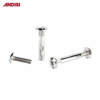 China Steel Furniture Cabinet Connecting Joint Bolt Slotted Combination Screw 27-45mm Length CA38A for sale