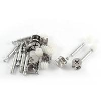 China Wood Cabinet Connecting Fitting Cam Bolt and Transparent Nylon Nut Dowel Screws Cam Lock 12mm 15mm for sale