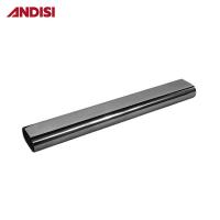 China Chrome Plated Steel Wardrobe Clothes Hanging Rail Oval Tube with End Bracket Support 16mm for sale