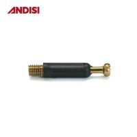 China M6 Furniture Male Thread Screw Connecting Cam Lock Bolt 40mm 32mm Black Zinc Plated for sale