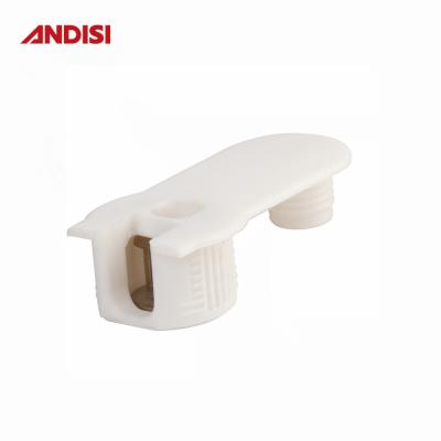 China Zinc Plated Cabinet Corner Connector GA64 Nylon Finish White Brown for Furniture Assembly for sale