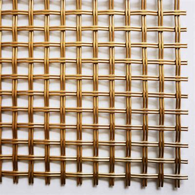 China Luxury Sequin Architectural Woven Mesh Metal Wall Screen Panel for sale
