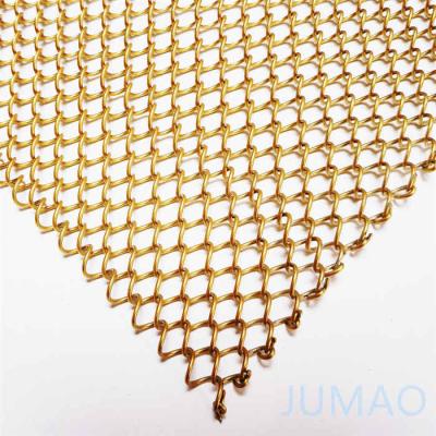 China Aluminum Alloy Metal Mesh Curtains 8mm Hole Size 0.8-3mm Wire Custom Architectural Screening for sale