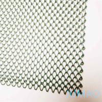 China Green Galvanized Stainless Steel Metal Mesh Curtains - 0.8-3mm Wire, 40-85% Open Area for Space Division for sale
