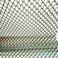 China Green Galvanized Stainless Steel Metal Mesh Curtains - 0.8-3mm Wire, 40-85% Open Area for Space Division for sale