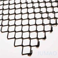 China 16mm Hole Coiled Flexible Fireplace Mesh Curtain Screen - 3mm-20mm Hole Size, 0.8mm-3mm Wire Diameter for sale