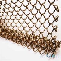 China Architectural Metal Mesh Curtains 12m Width x 30.48m Height for Restaurant Doorway Screens & Partitions for sale