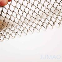 China Stainless Steel Metal Mesh Curtains 0.8-2.0mm Wire Diameter with 12M Maximum Length for Architectural Screening for sale