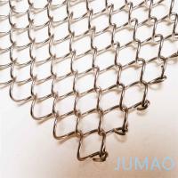 China Stainless Steel Metal Mesh Curtains 0.8-2.0mm Wire Diameter with 12M Maximum Length for Architectural Screening for sale