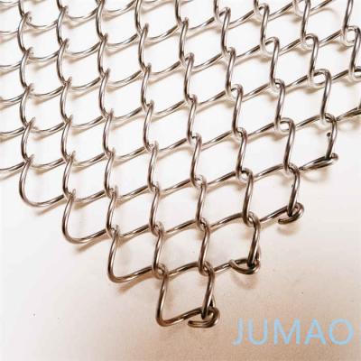 China Stainless Steel Metal Mesh Curtains 0.8-2.0mm Wire Diameter with 12M Maximum Length for Architectural Screening for sale