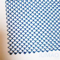 China Hand Crimped Blue Steel Metal Mesh Curtain 1.0mm Wire 5mm Opening for Construction for sale