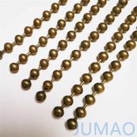China 10mm Steel Metal Bead Ball Curtains - Bronze Color with Gold Beads for Space Division and Decoration for sale