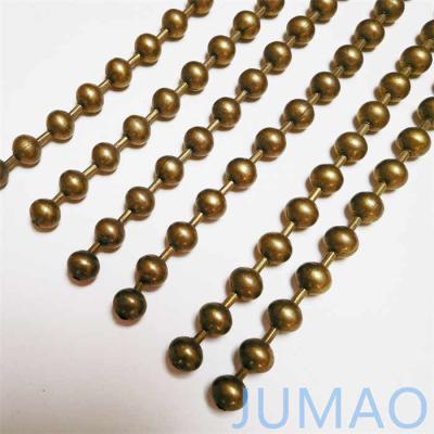 China 10mm Steel Metal Bead Ball Curtains - Bronze Color with Gold Beads for Space Division and Decoration for sale