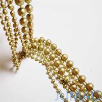 China Decorative Metal Bead Ball Curtains Chain 2mm-12mm Diameter for Room Dividers and Architectural Applications for sale