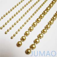 China Decorative Metal Bead Ball Curtains Chain 2mm-12mm Diameter for Room Dividers and Architectural Applications for sale