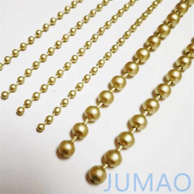 China Decorative Metal Bead Ball Curtains Chain 2mm-12mm Diameter for Room Dividers and Architectural Applications for sale