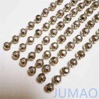 China Chromed Metal Bead Ball Curtains - 70 Inch Length with 8mm Beads for Room Dividers and Interior Decoration for sale
