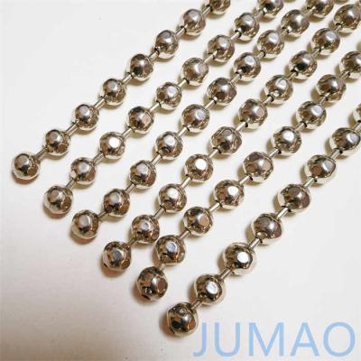China Chromed Metal Bead Ball Curtains - 70 Inch Length with 8mm Beads for Room Dividers and Interior Decoration for sale