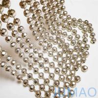 China Chromed Metal Bead Ball Curtains - 70 Inch Length with 8mm Beads for Room Dividers and Interior Decoration for sale