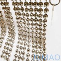 China Chromed Metal Bead Ball Curtains - 70 Inch Length with 8mm Beads for Room Dividers and Interior Decoration for sale