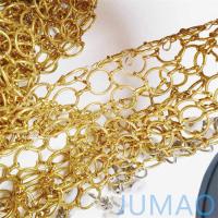 China Stainless Steel Chainmail Ring Mesh Curtains 9.6m Width 15m Length for Architectural Room Dividers for sale