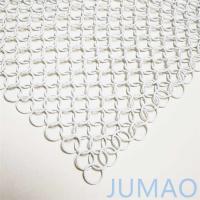 China Decorative Stainless Steel Ring Mesh Curtains 0.5-2.0mm Wire 10m Width for Building Facades and Partitions for sale