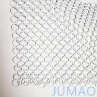 China Decorative Stainless Steel Ring Mesh Curtains 0.5-2.0mm Wire 10m Width for Building Facades and Partitions for sale