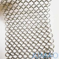China OEM Ring Mesh Curtain 0.5-2.0mm Wire Diameter with 3.8-24mm Rings for Interior Design and Architecture for sale