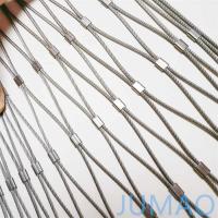China 4mm 316 Stainless Steel Cable Mesh Rope Net - 120x208mm Mesh Size for Safety Railings and Facades for sale